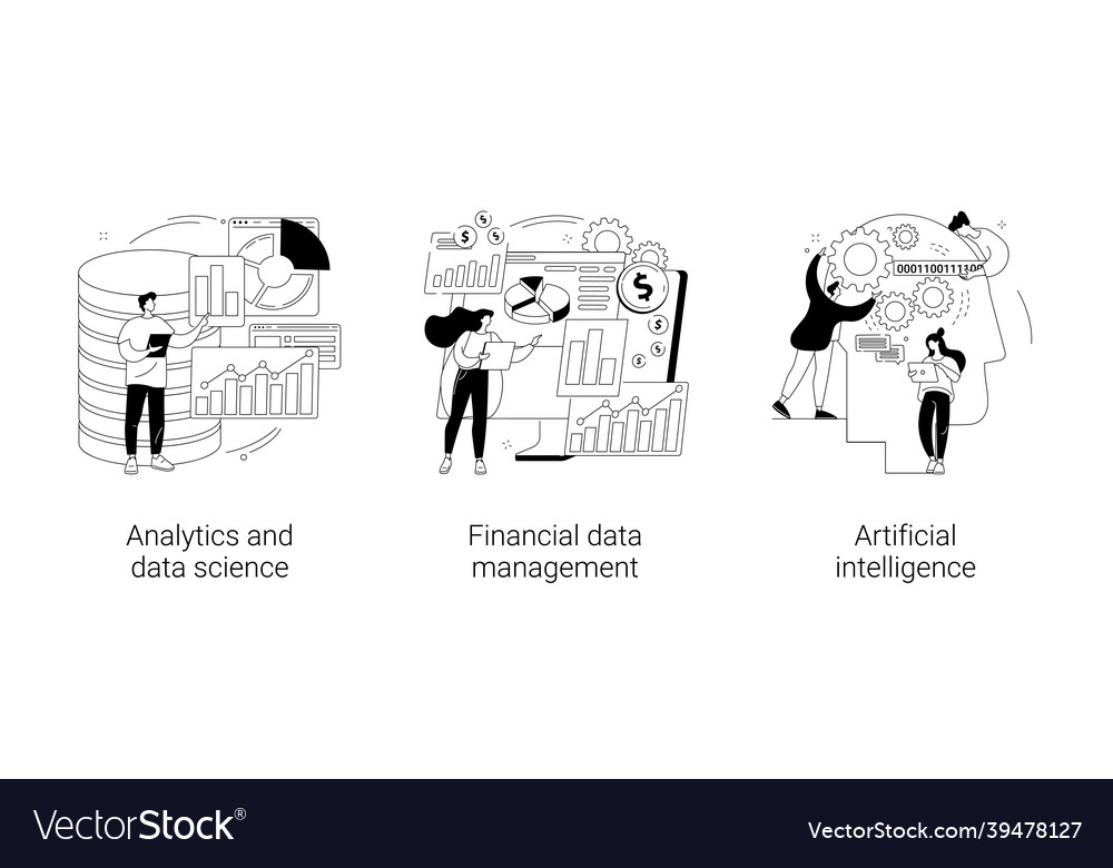 Big data abstract concept Royalty Free Vector Image