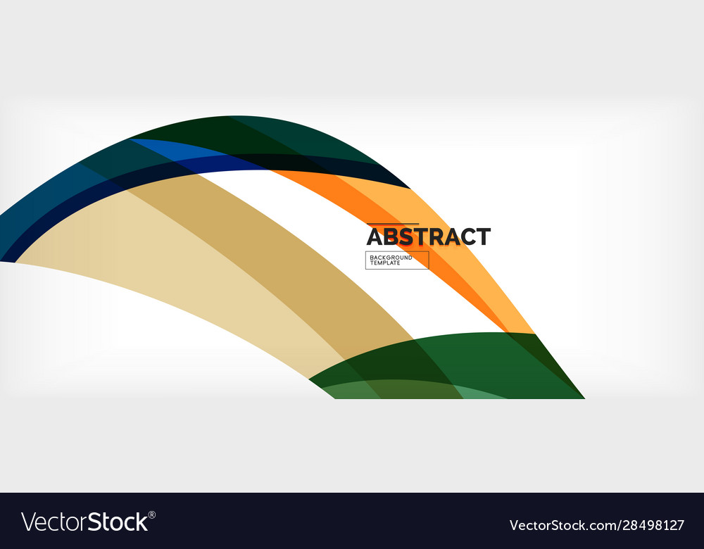 Linear wave web template Royalty Free Vector Image