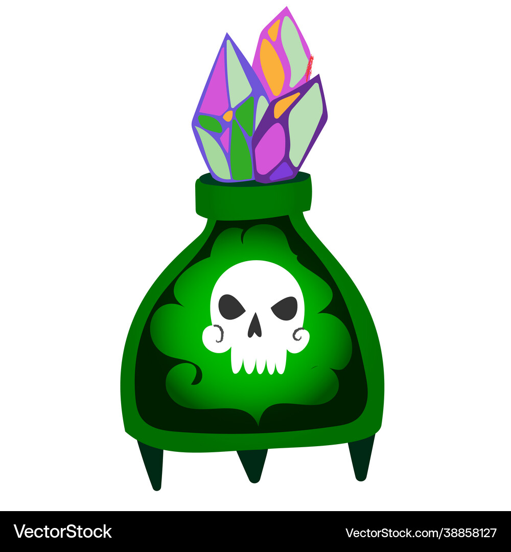 Magic witch potion halloween clipart Royalty Free Vector