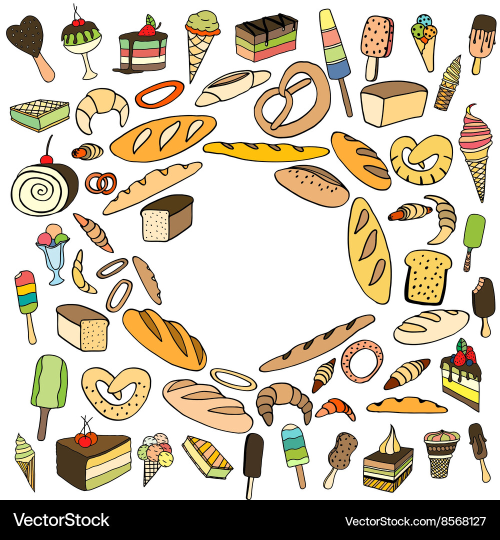 Set of ice-cream Royalty Free Vector Image - VectorStock
