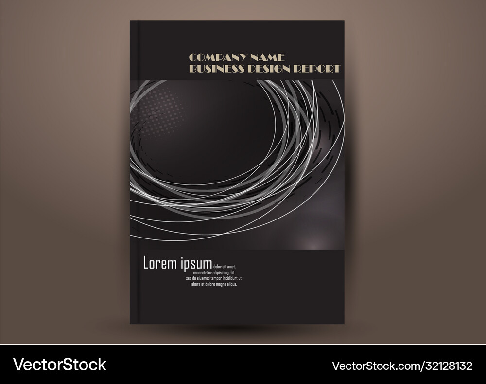 Business report cover abstract template Royalty Free Vector