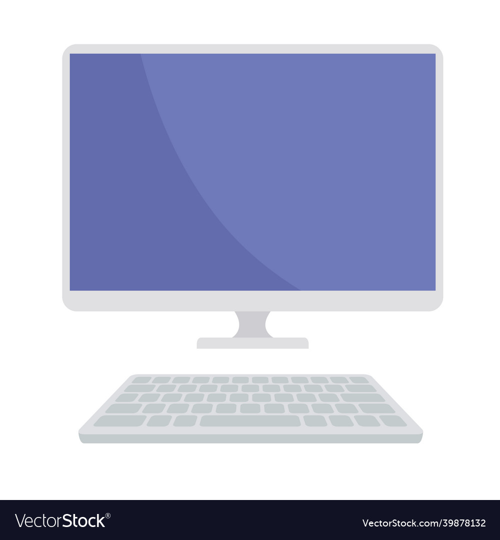 Computer desktop technology Royalty Free Vector Image