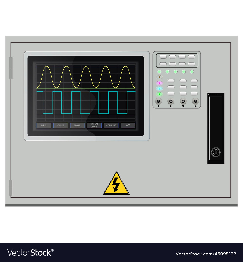 Control panel production Royalty Free Vector Image