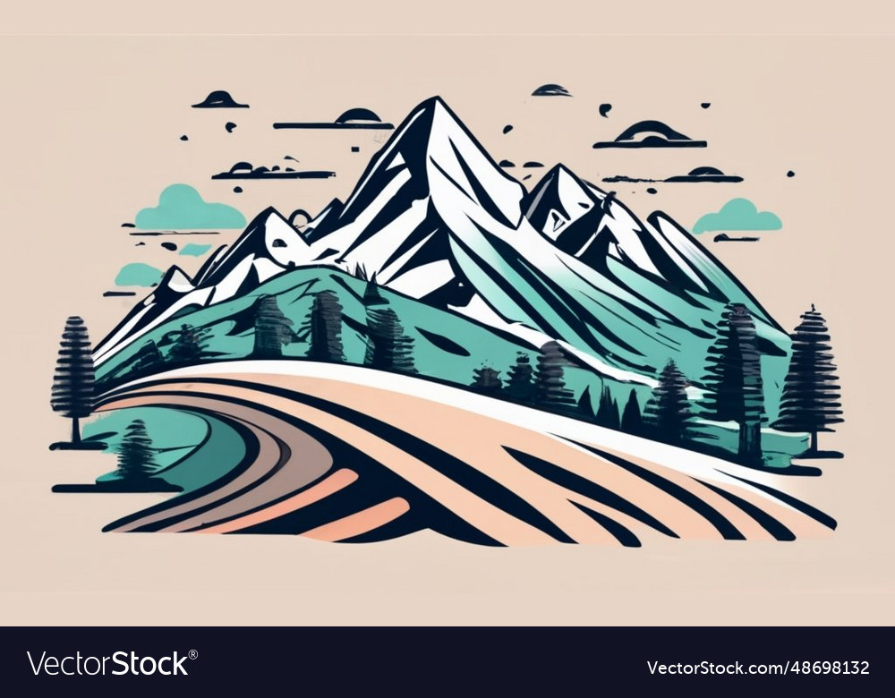 Mountain Royalty Free Vector Image - VectorStock