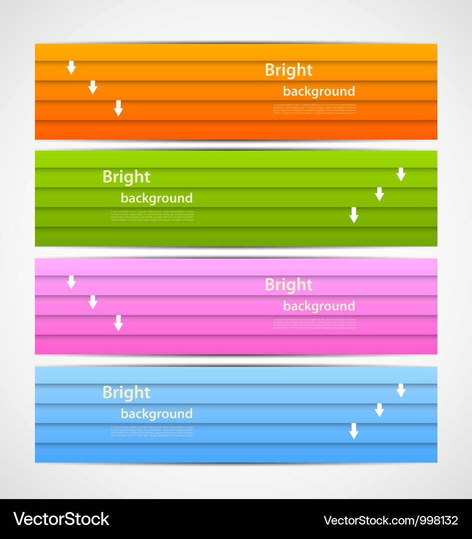 Set of banners with lines Royalty Free Vector Image