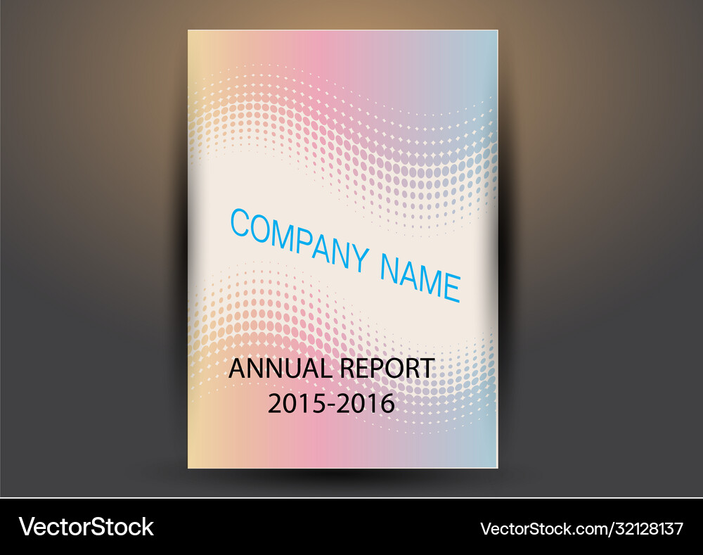 Business report cover abstract template Royalty Free Vector