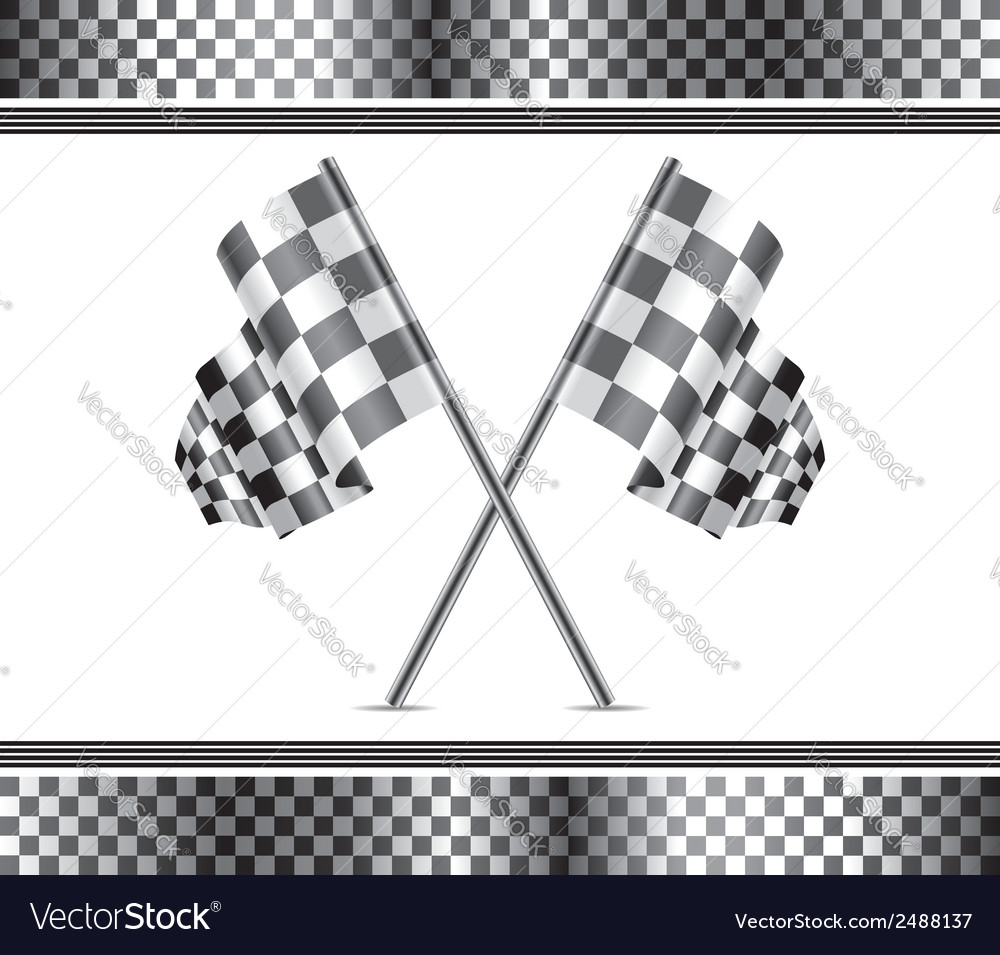 Racing flags Royalty Free Vector Image - VectorStock