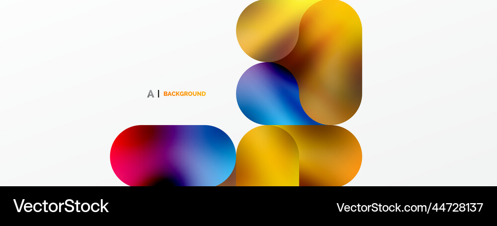 Round shapes and circle geometric abstract Vector Image