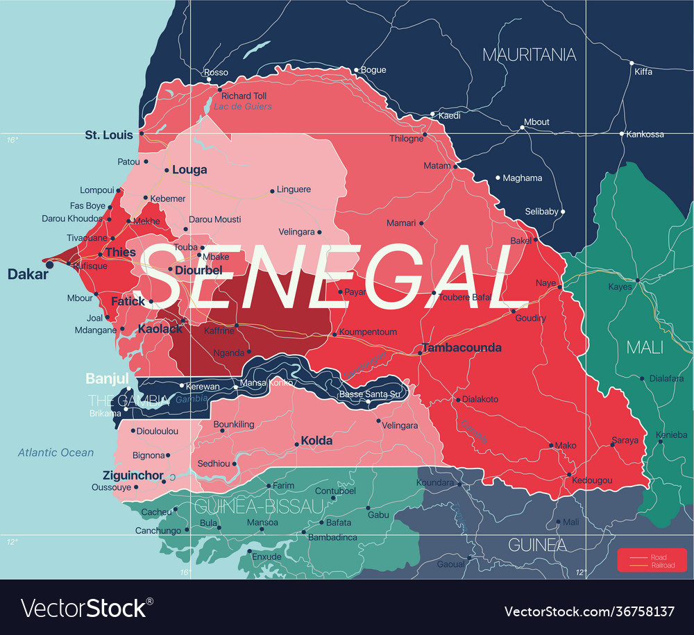 Map Of Africa Senegal Capital Senegal: Over 2,268 Royalty Free