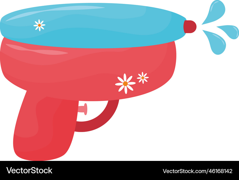 Songkran water gun Royalty Free Vector Image - VectorStock