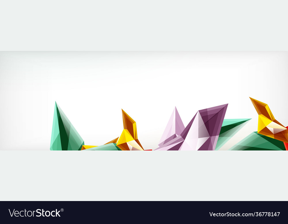 3d triangles and pyramids abstract Royalty Free Vector Image