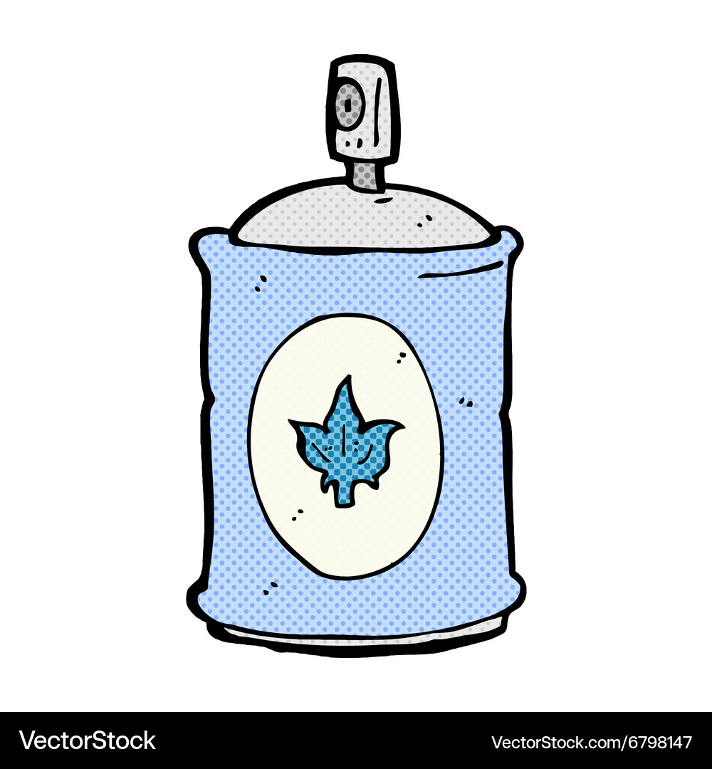 Comic cartoon fragrance spray Royalty Free Vector Image