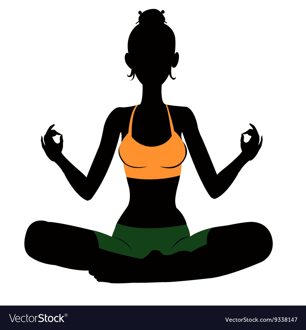 Meditating Royalty Free Vector Image - VectorStock