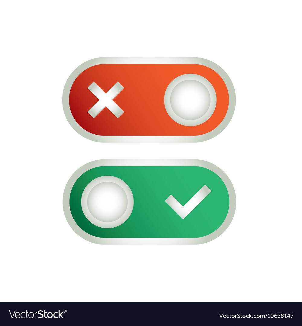 Toggle switch icon Royalty Free Vector Image - VectorStock