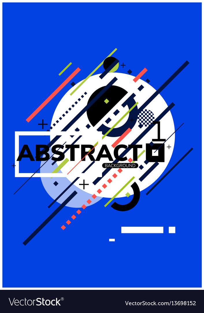 Abstract geometric poster Royalty Free Vector Image