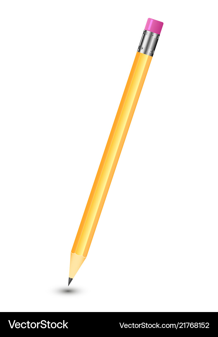 Amazing isolated pencil on pure white background Vector Image