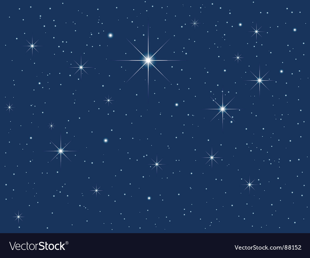 Starry sky Royalty Free Vector Image - VectorStock