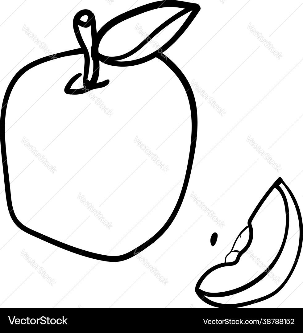 Apple Clip Art Black And White