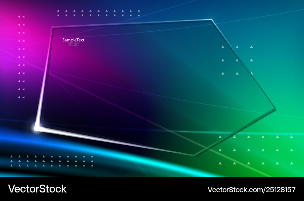 Abstract dark design with shiny lines and Vector Image