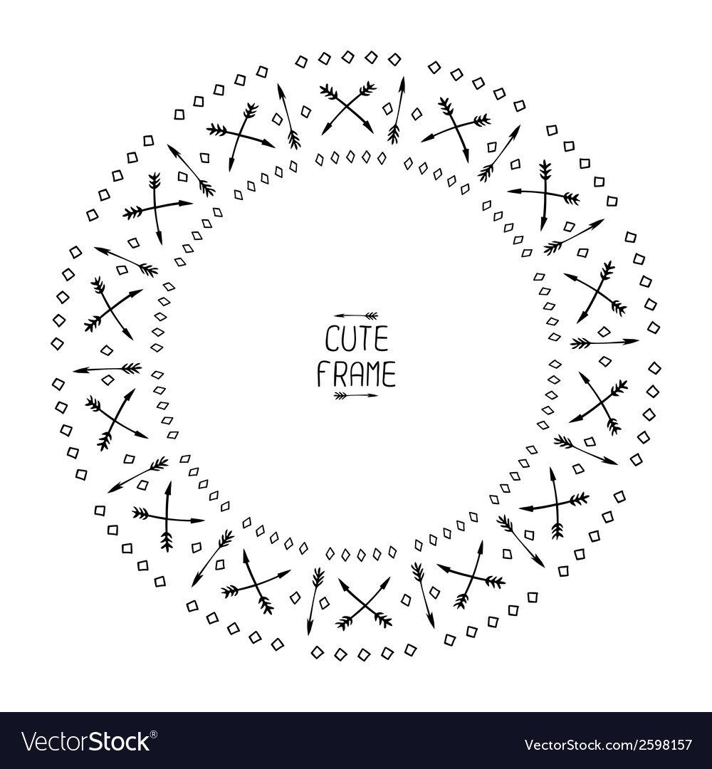 Arrows frame Royalty Free Vector Image - VectorStock