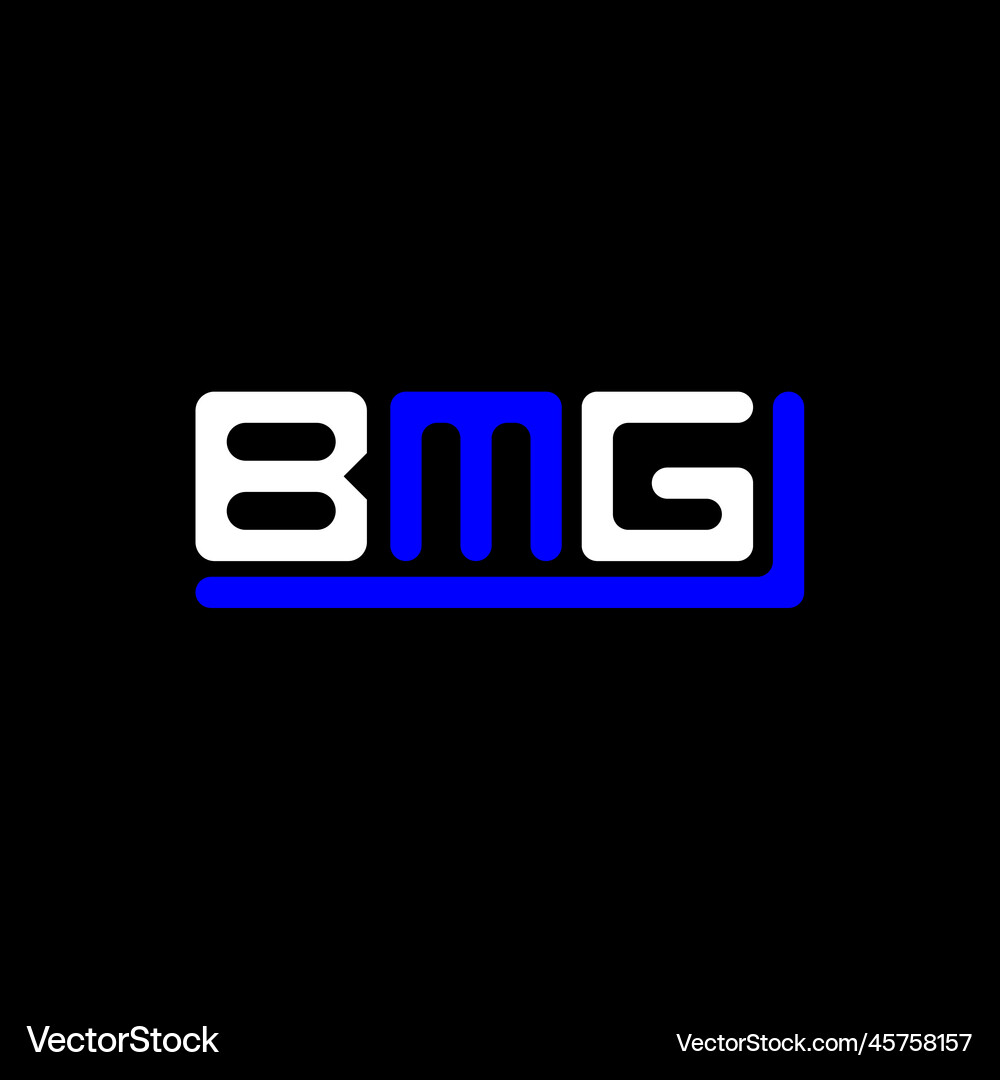 Bmg letter logo creative design with graphic bmg Vector Image