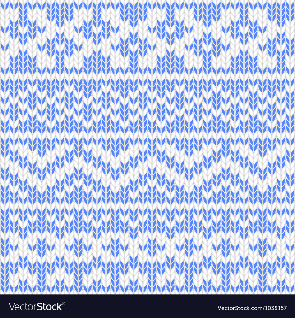 Seamless knitted pattern Royalty Free Vector Image