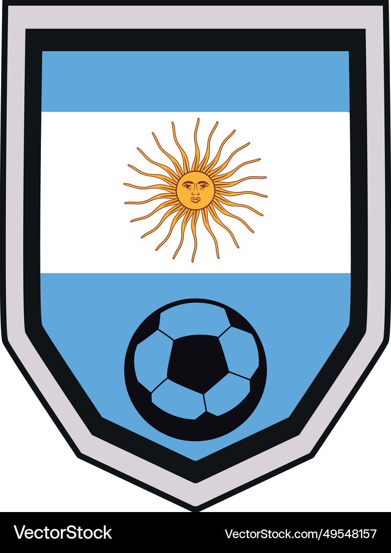 Soccer argentina banner Royalty Free Vector Image