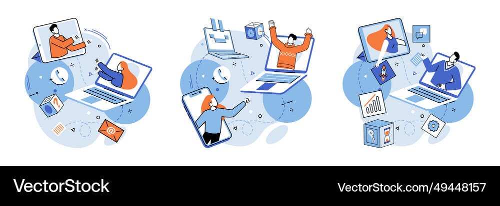 Team building employment opportunities within Vector Image