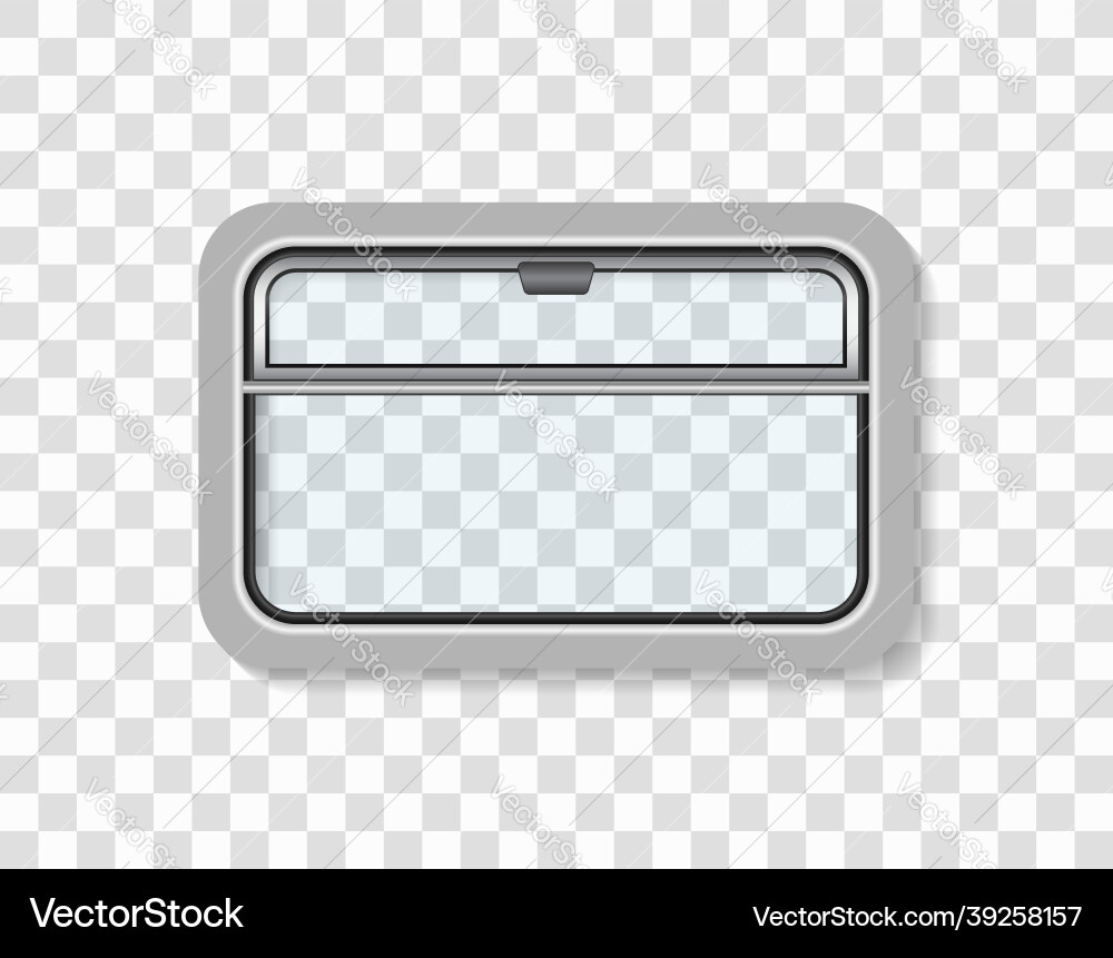 Train and subway window interior of inside metro Vector Image