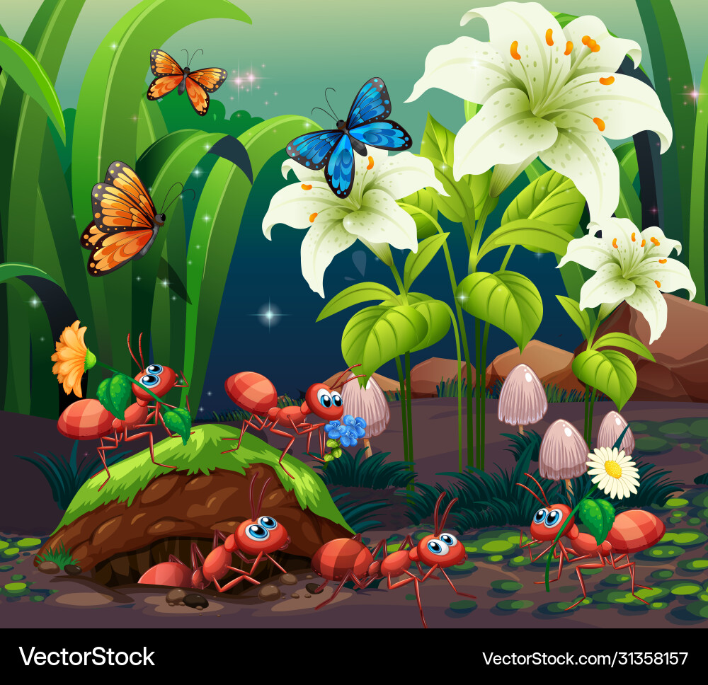 Working at fairy land Royalty Free Vector Image
