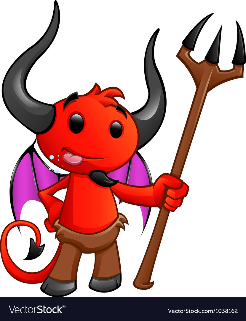 Devil character 1 Royalty Free Vector Image - VectorStock