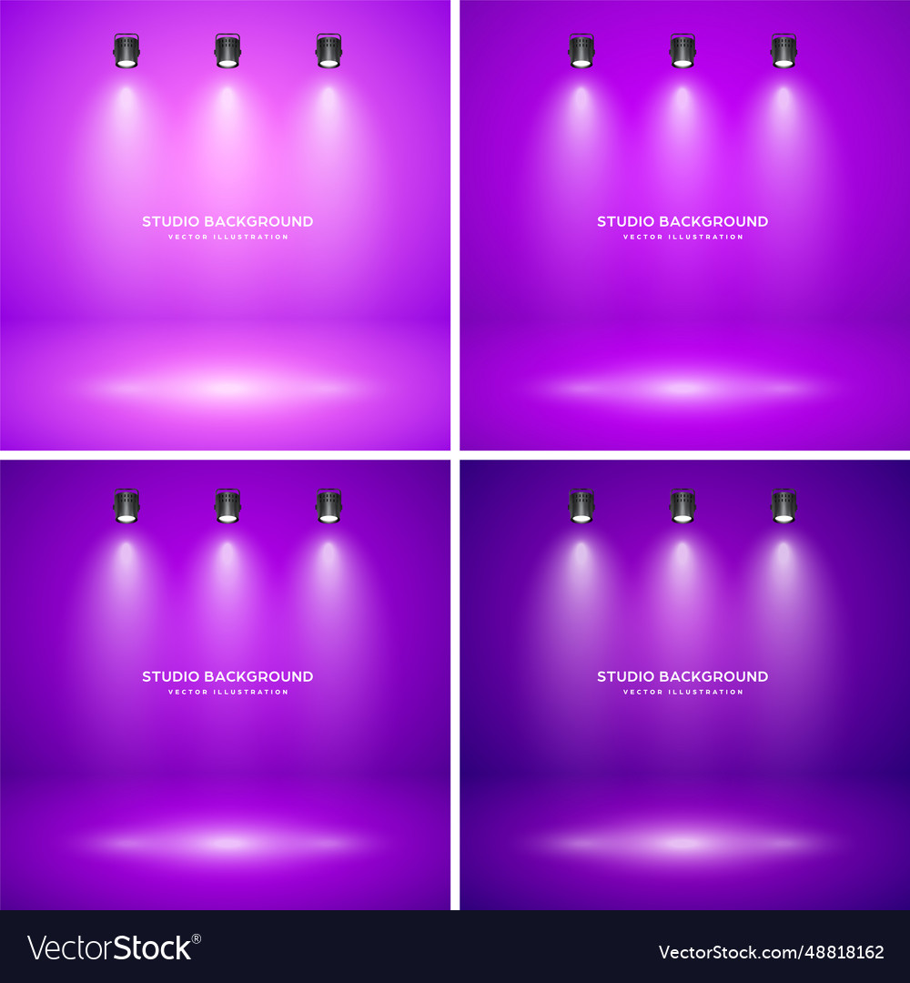 Empty violet studio abstract backgrounds Vector Image