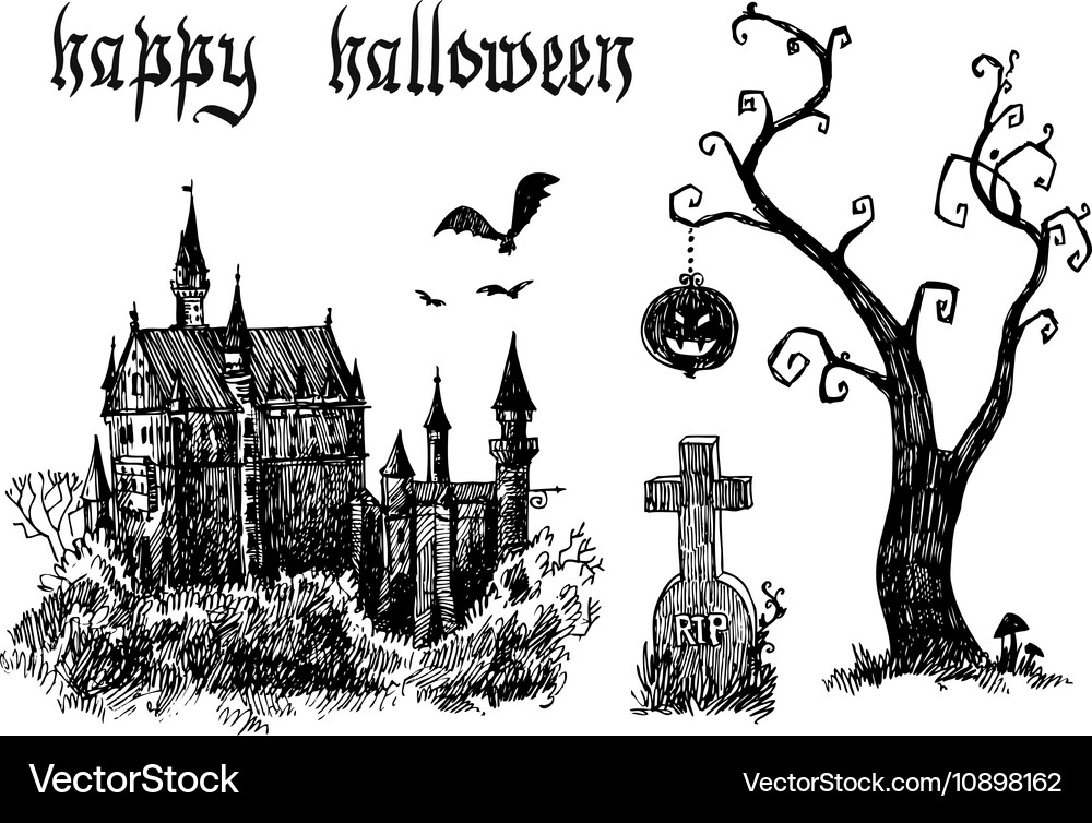 Happy halloween Royalty Free Vector Image - VectorStock