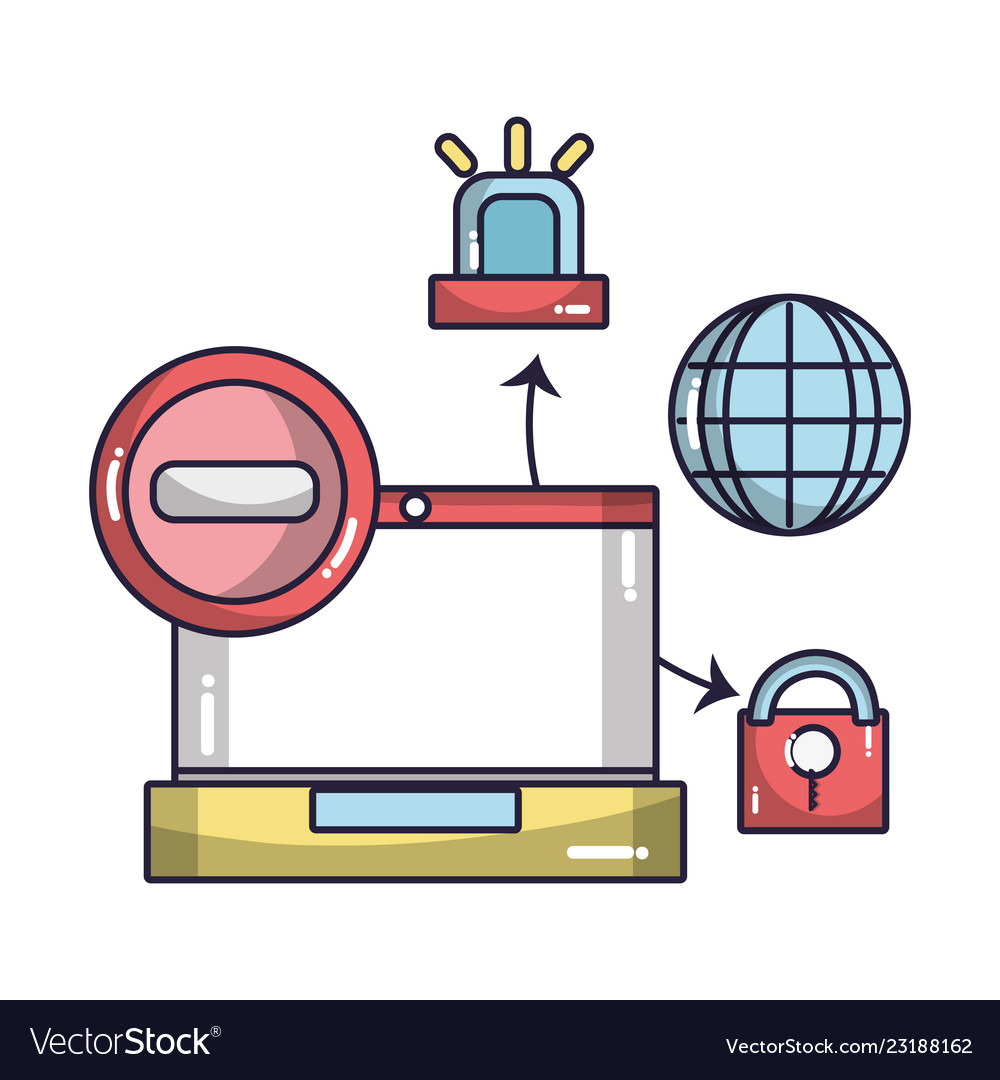 Technology computing cartoon Royalty Free Vector Image