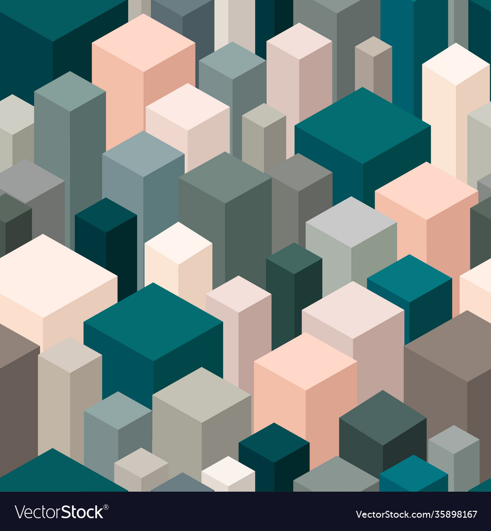 Abstract background with cubes Royalty Free Vector Image