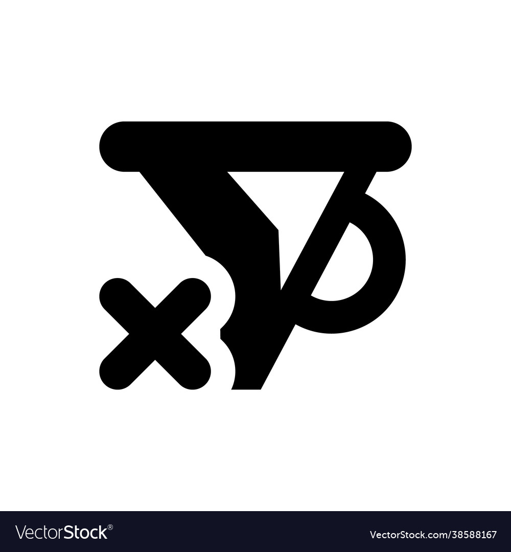 Clear filter icon Royalty Free Vector Image - VectorStock