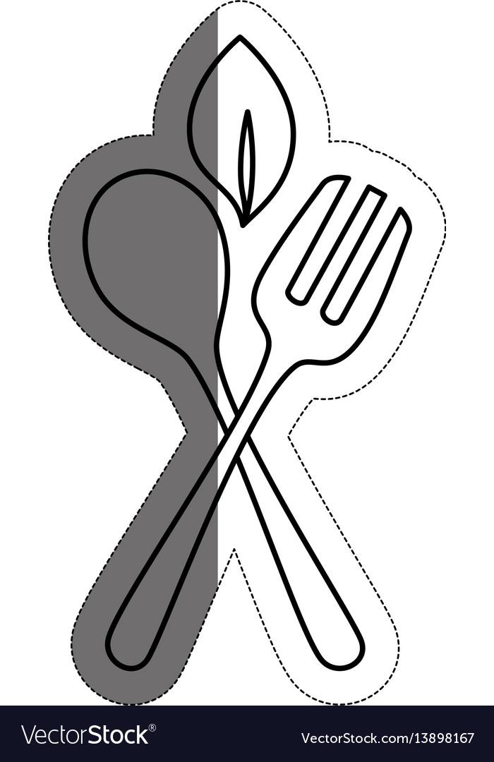 Fork and knife Royalty Free Vector Image - VectorStock