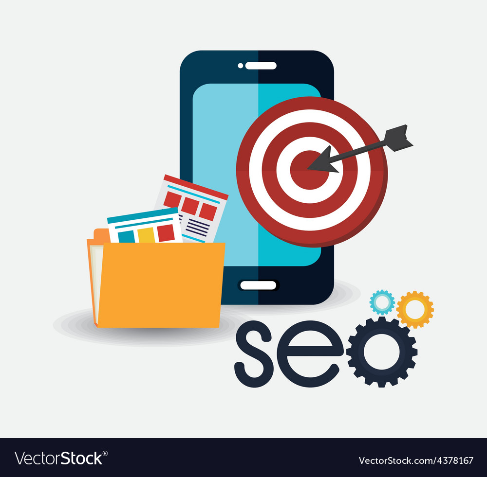 Seo design Royalty Free Vector Image - VectorStock
