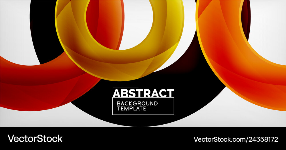 Colorful rings geometric abstract Royalty Free Vector Image