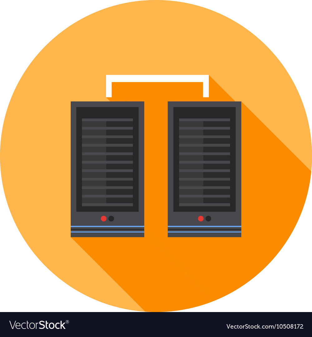 Processors connected Royalty Free Vector Image