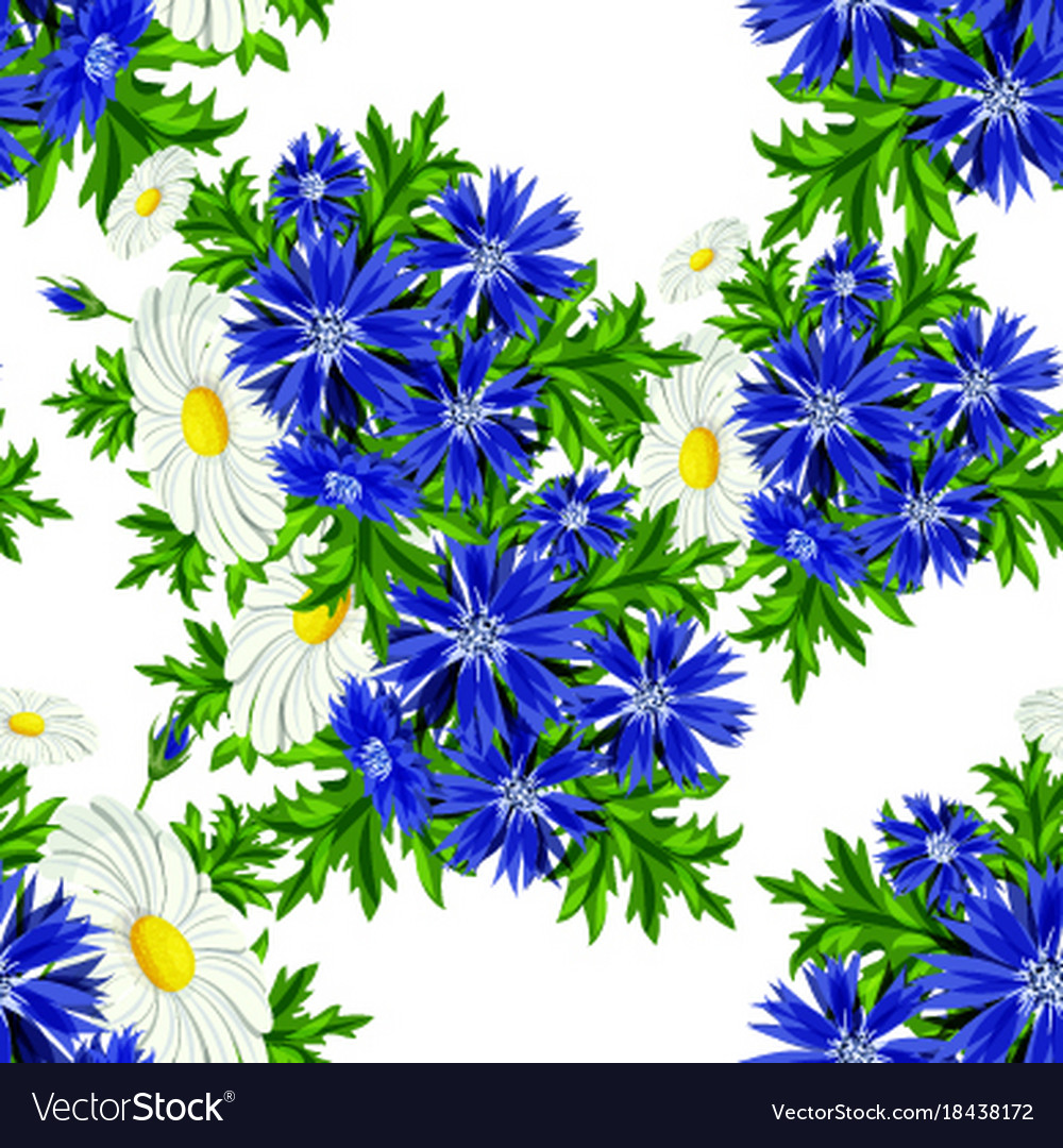 Seamless flower pattern Royalty Free Vector Image