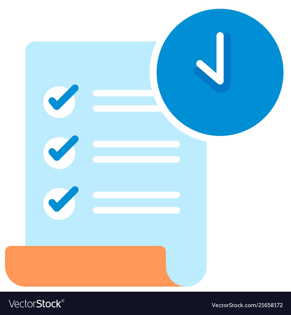 Task management flat Royalty Free Vector Image