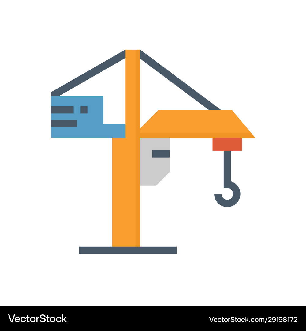 Tower crane icon Royalty Free Vector Image - VectorStock