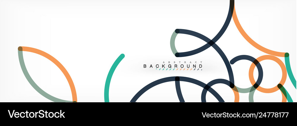 Abstract color lines on white modern colorful Vector Image