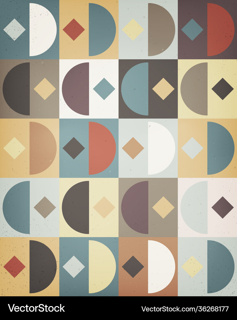 Abstract color shapes background symmetric Vector Image