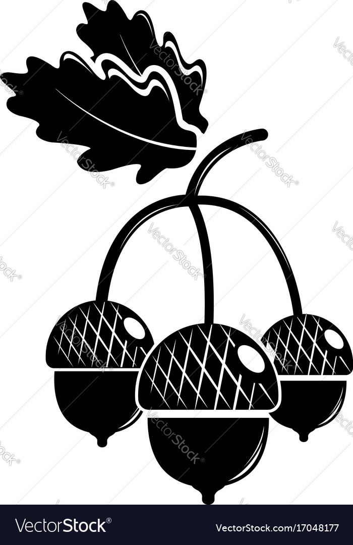 Acorn icon simple black style Royalty Free Vector Image Acorn icon simple black style Royalty Free Vector Image
