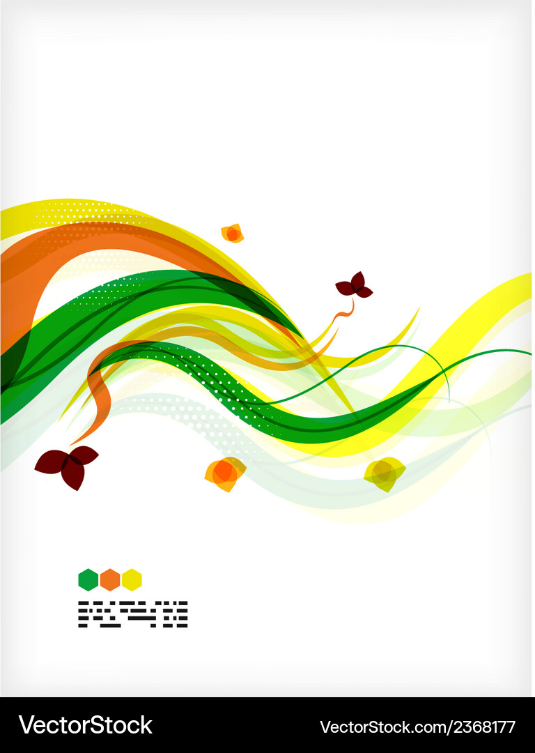 Colorful floral design templates Royalty Free Vector Image