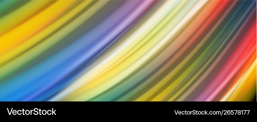 Flowing liquid colors - modern colorful flow Vector Image