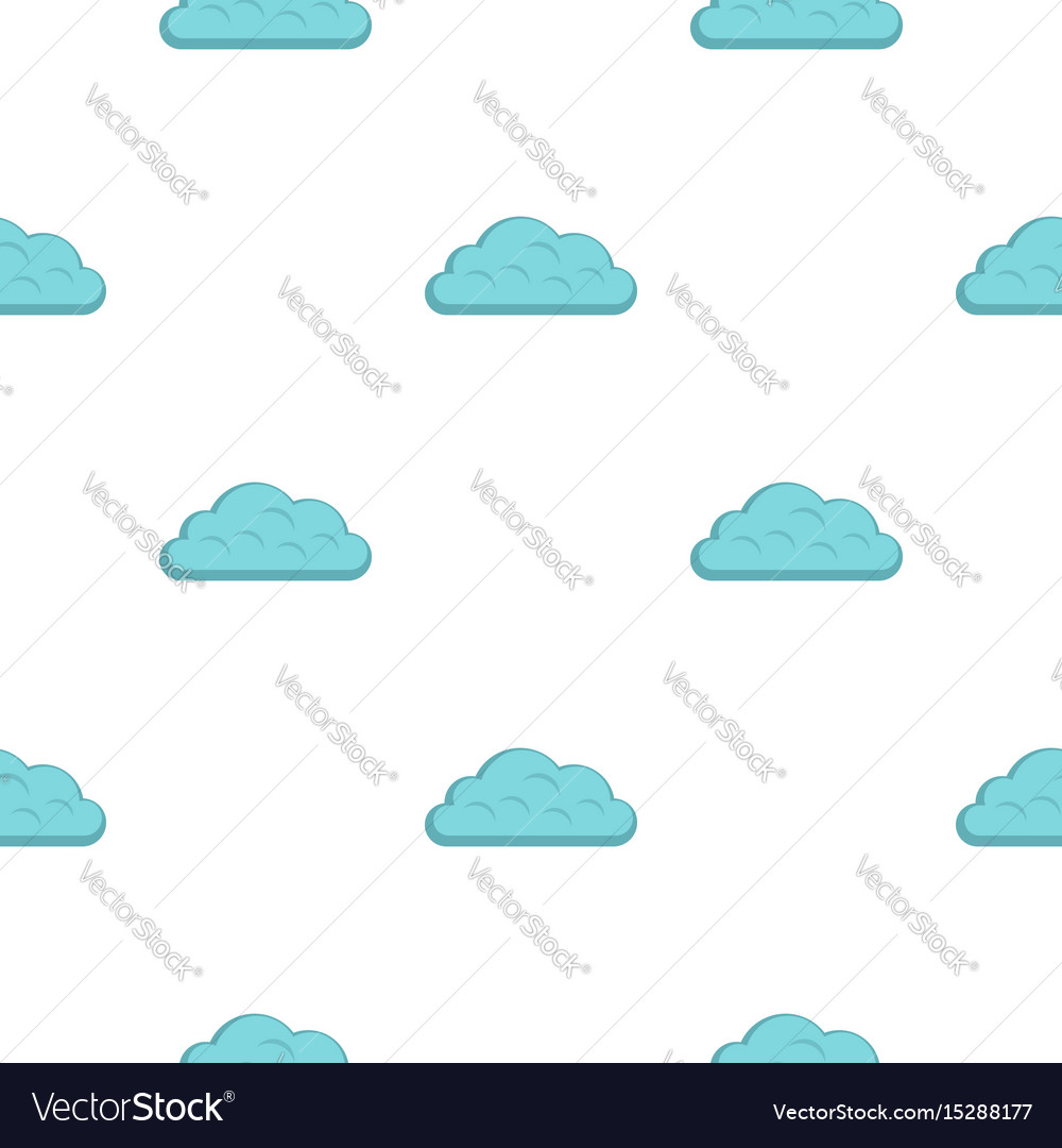 Snow cloud pattern flat Royalty Free Vector Image