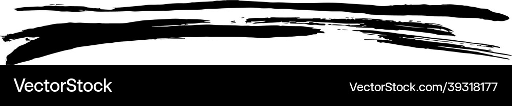 Stripe abstract grunge stroke brush hand Vector Image